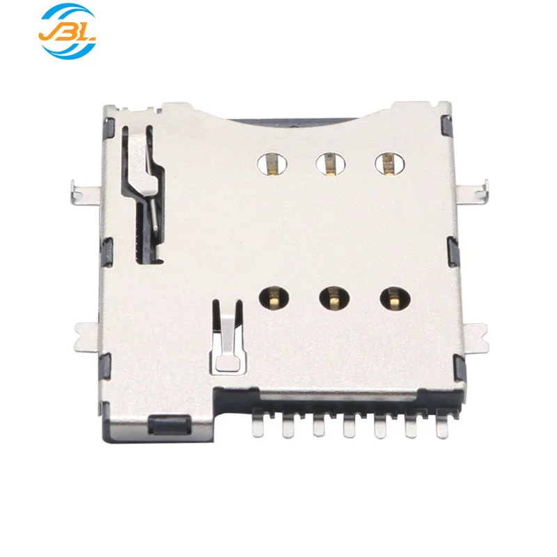 JBL-MS005-01P 6pin MICRO SIM CARD SLOT PUSH PUSH CONNECTOR SMT-DONGGUAN JBL TECH CO,.LTD