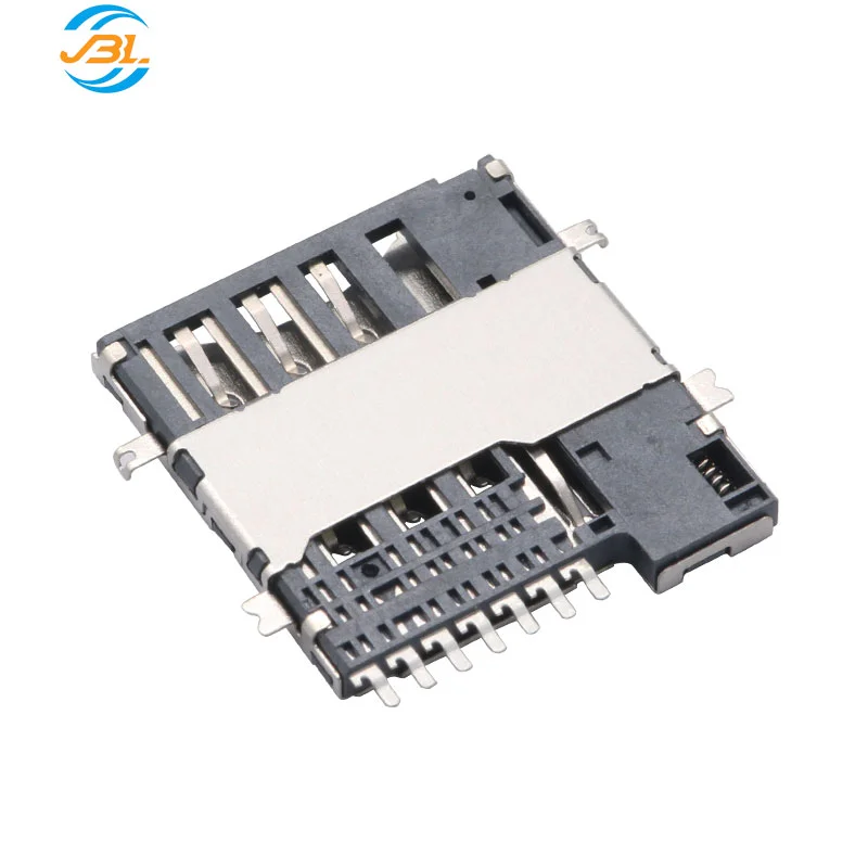 JBL-MS005-01P 6pin MICRO SIM CARD SLOT PUSH PUSH CONNECTOR SMT-DONGGUAN JBL TECH CO,.LTD