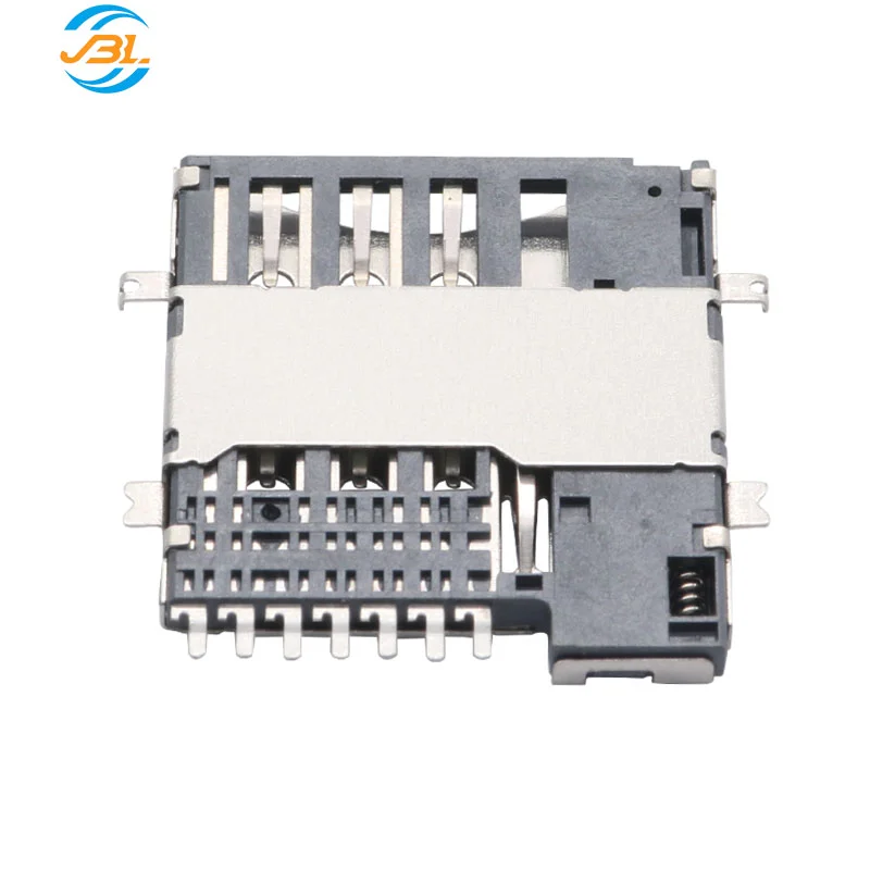 JBL-MS005-01P 6pin MICRO SIM CARD SLOT PUSH PUSH CONNECTOR SMT-DONGGUAN JBL TECH CO,.LTD