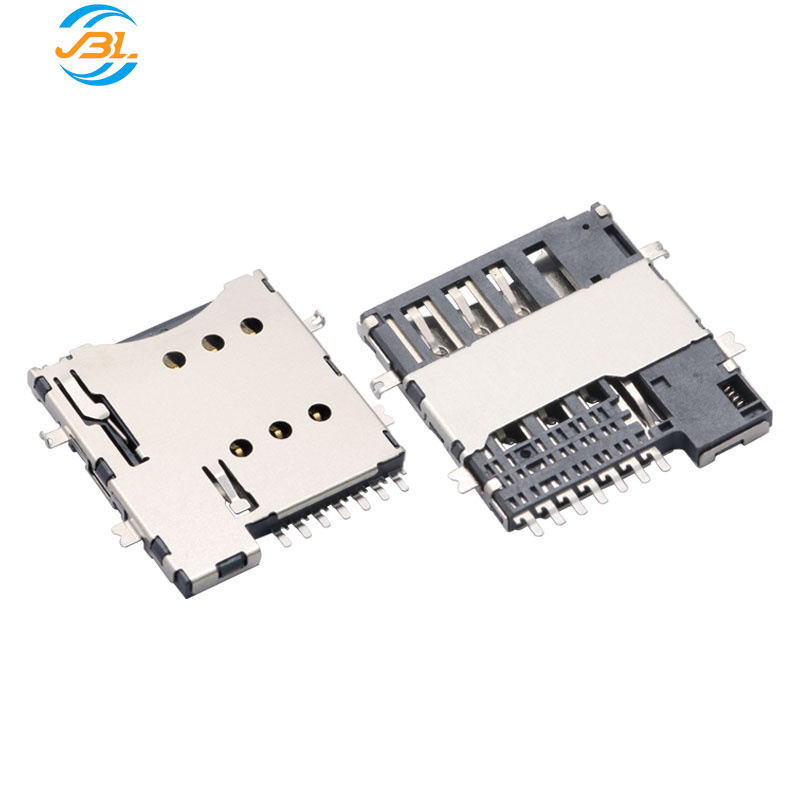 JBL-MS005-01P 6pin MICRO SIM CARD SLOT PUSH PUSH CONNECTOR SMT-DONGGUAN ...