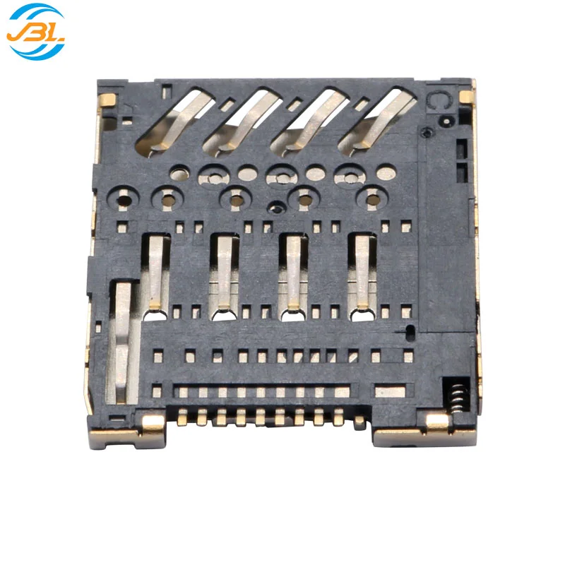 Jbl-102315423 micro sim card socket slot female push push conenctor h1.35mm smt