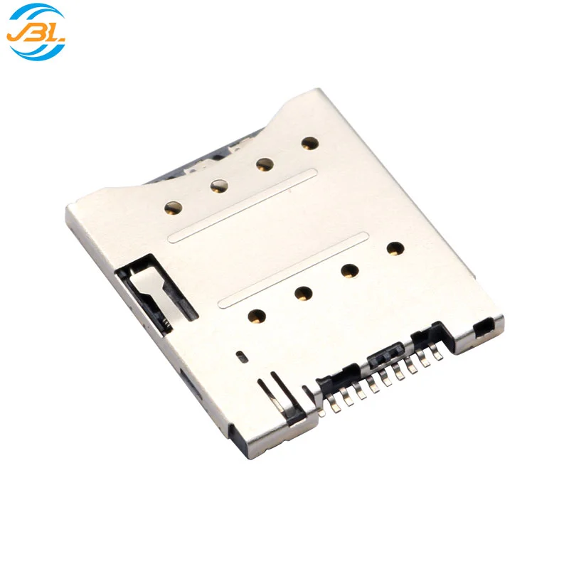 Jbl-102315423 micro sim card socket slot female push push conenctor h1.35mm smt