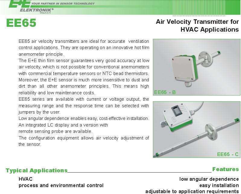 奥地利E+E益加义EE75-VTB325C12/BN-V06-T02风速传感器EE650-V7xBFxxM，EE650-VB5风速仪EE671-V2xESx，EE660-T3A7L30风速变送 ...