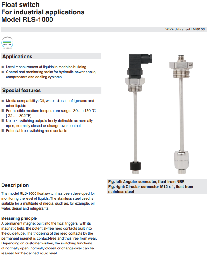 WIKA威卡RLS-1000/FLS/RLS-2000/HLS-S, HLS-P/RLS-3000/ELS/RLS-4000/HLS-M/RLS-5000/RLS-6000/RLS-7000 ...
