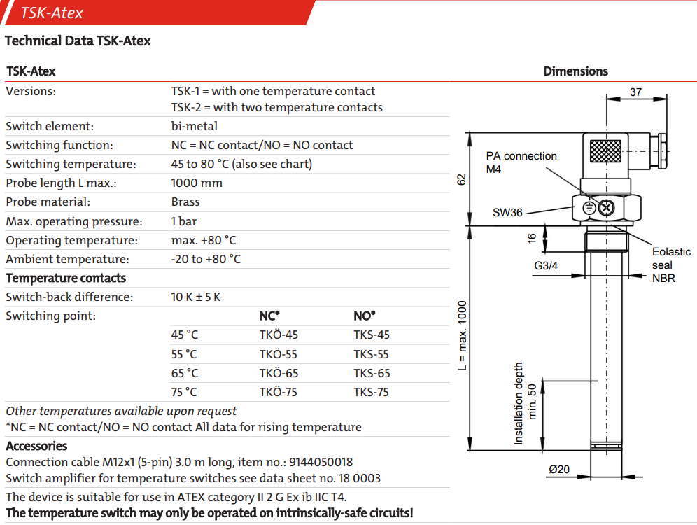 德国BUEHLER比勒温度调节阀TSM-G1/2温控器TSE-G1/2双金属温度开关TSK-2-MS/300 -TK50NC-TK70NO温度开关TSA-50-M3温度继电器TSK-Atex本 ...