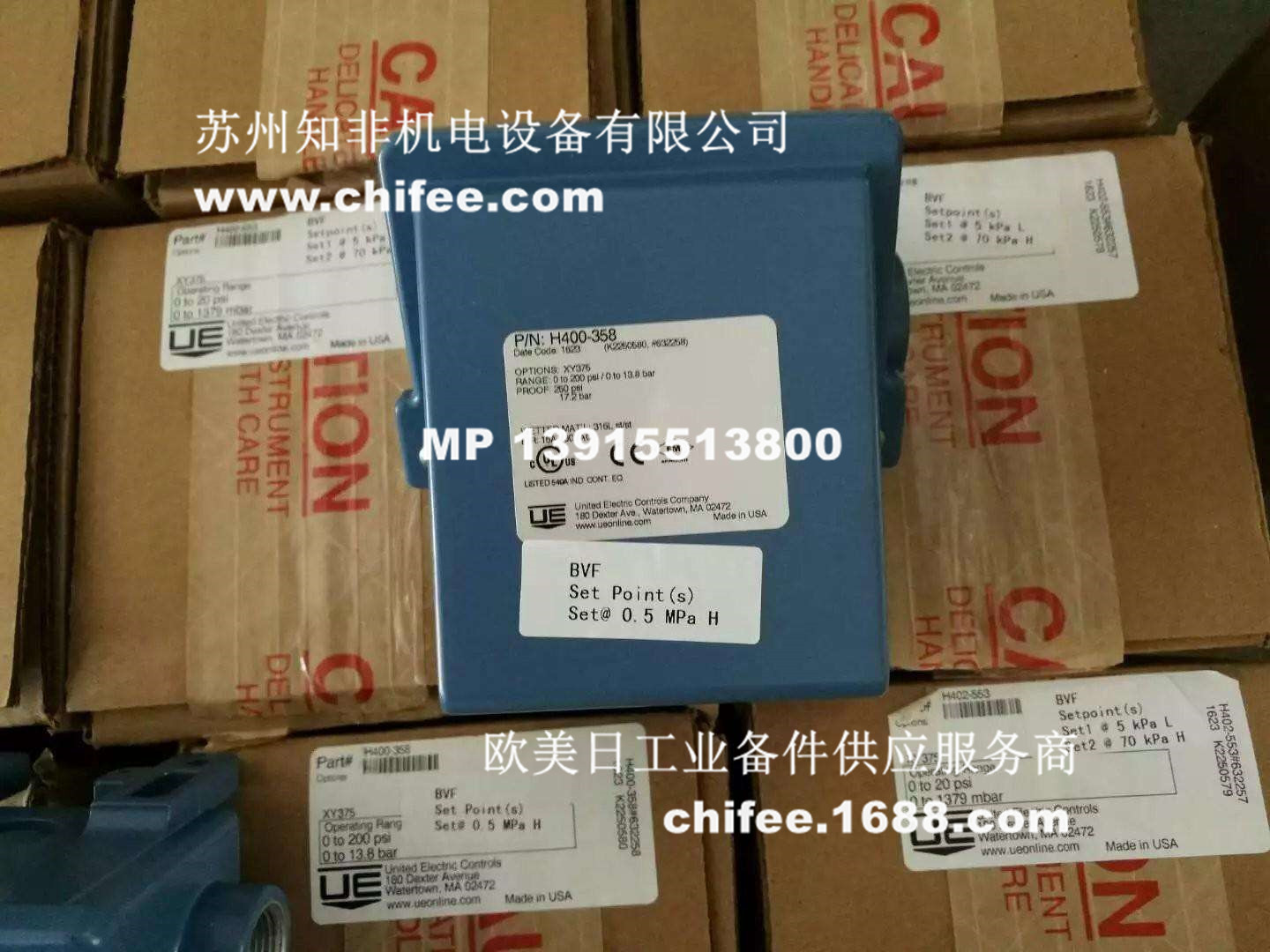 美国UE压力开关型号H100-702，美国UE差压开关H122-358，UE压力控制器H402-358现货J120-190苏州知非机电设备 ...