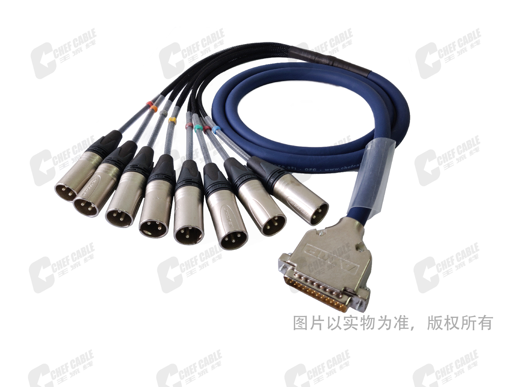 P1905 P1929 DB25转卡侬预制线