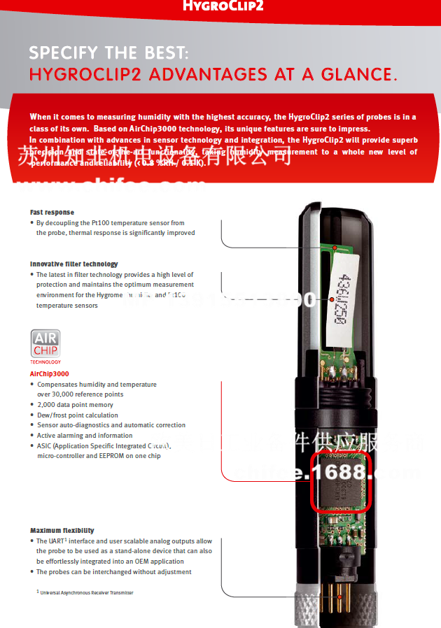 苏州知非优势供应瑞士ROTRONIC罗卓尼克HF532-WB1XD1XX+HC2A高温探头HF320-WB3温湿度传感器Hygrolog HL ...