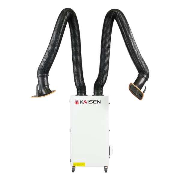 Mobile welding air purifier treats welding fume pollution