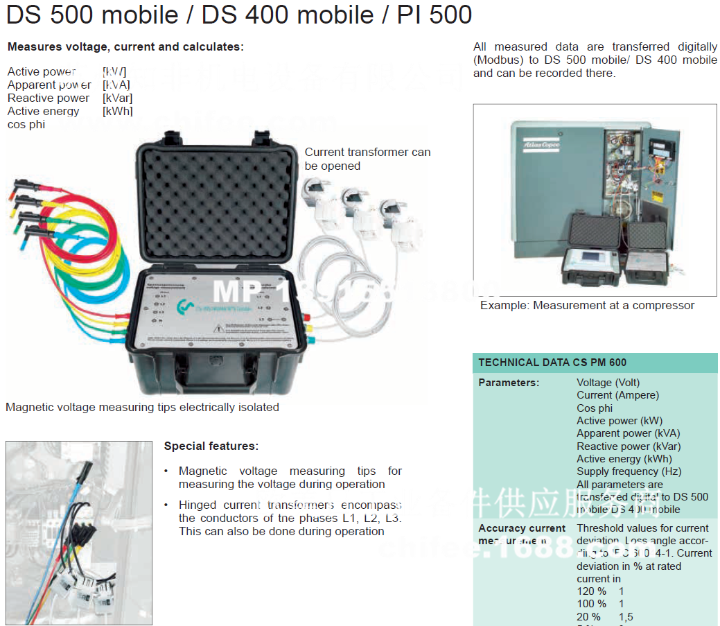 德国CS-INSTRUMENTS压缩空气流量计VA400\VA500/VA520管道式流量计,FA500露点仪FA510/FA515 ...