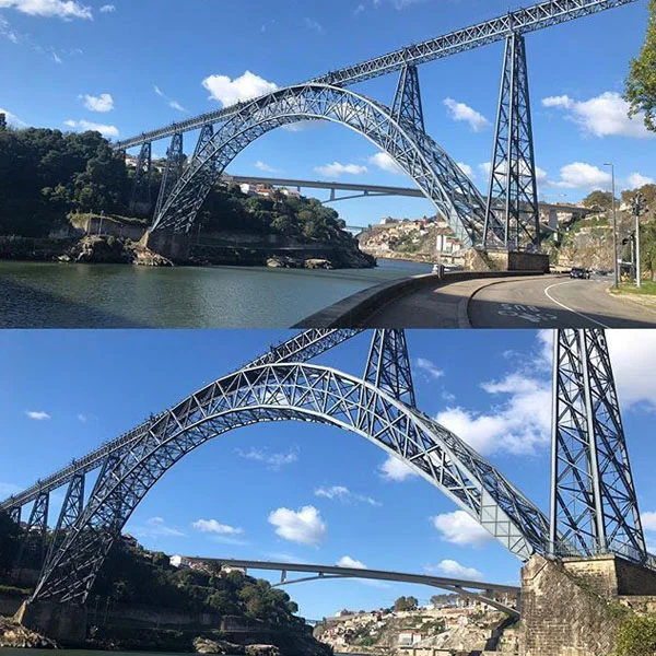 Bespoke Two-hinged arch Three-hinged Steel Arch Bridges-FAMOUS