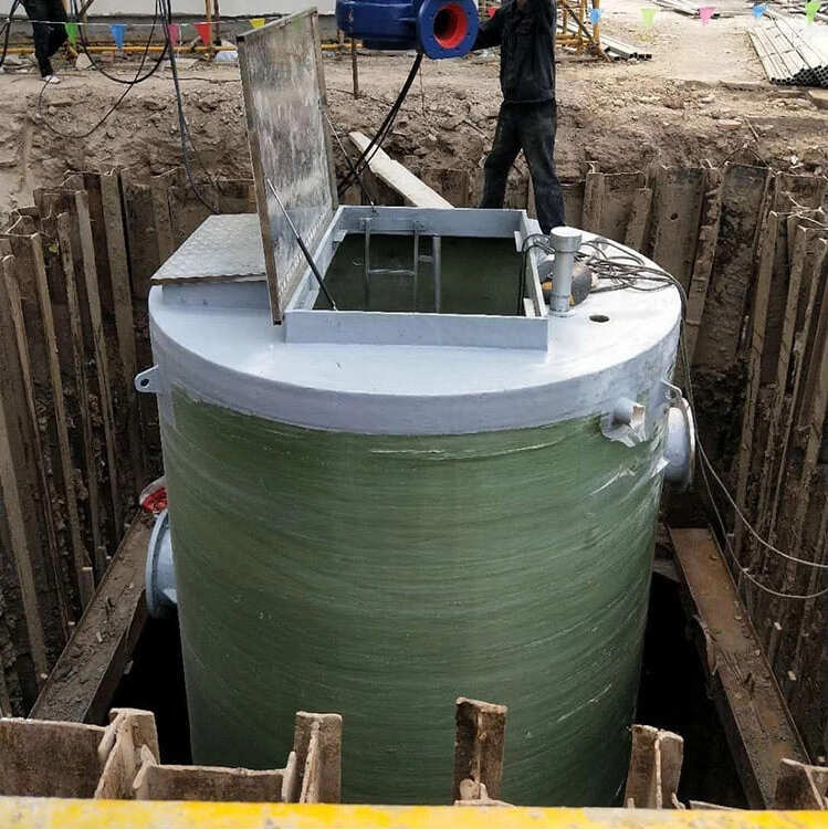 What are the components of integrated prefabricated pump station?