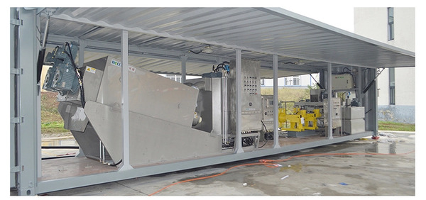 high-efficiency Mobile vehicle sludge dewatering system