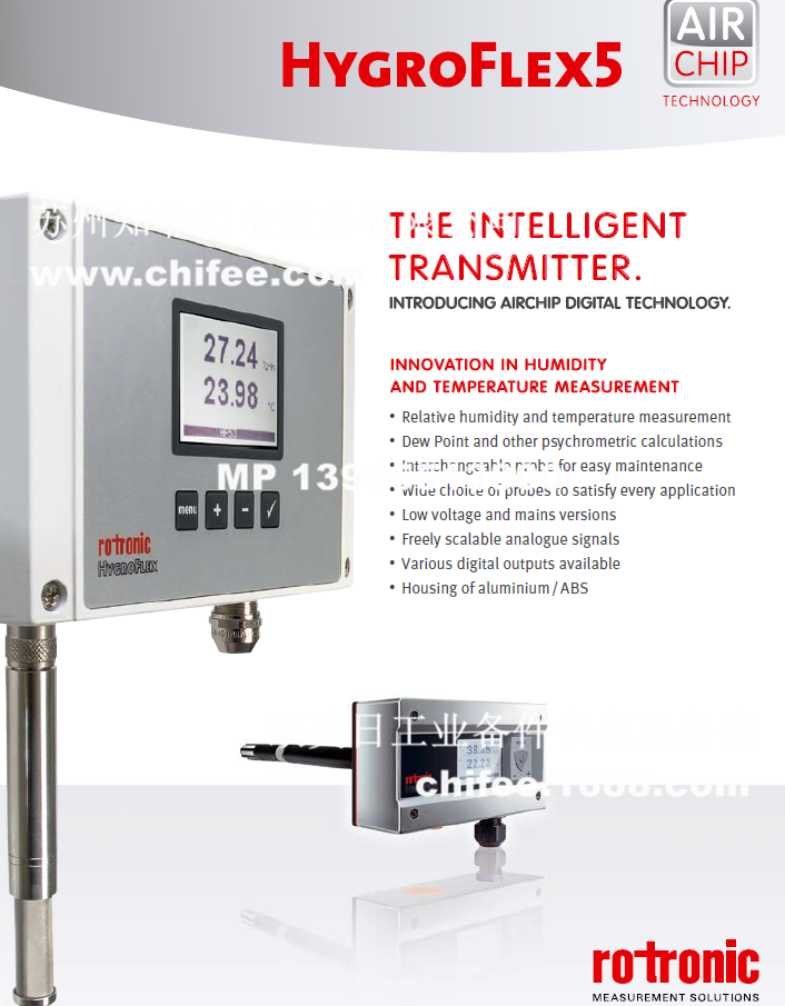 罗卓尼克HF532-WB1XD1XX+HC2A高温探头HC2-IC102送风露点温度传感器HF320H-DA1XXSCX 水分活度分析仪 ...