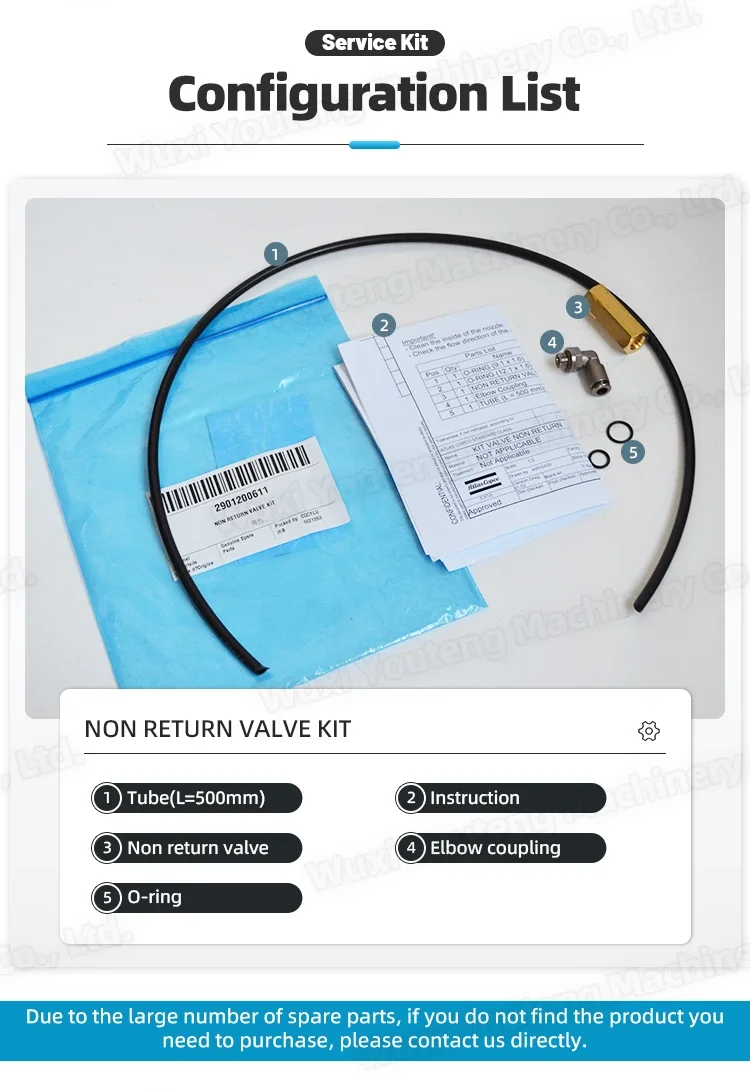 Atlas Copco Non Return Valve Kit Supplier & Manufacturer