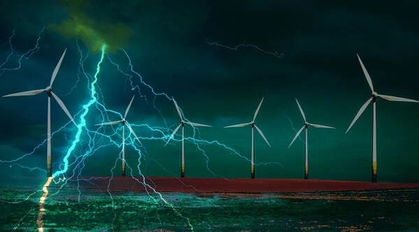 storm-prone areas-lightning protection design-wind turbines