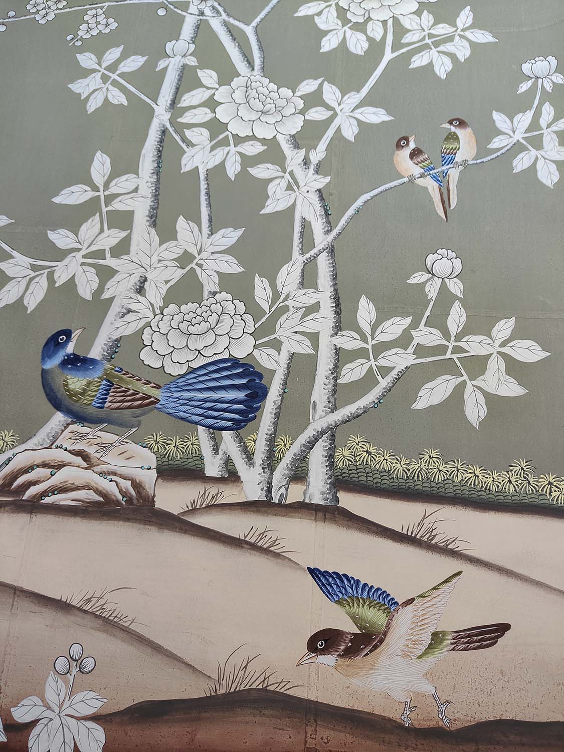 Custom-Chinese Style Tea Paper Wallpaper Supplier