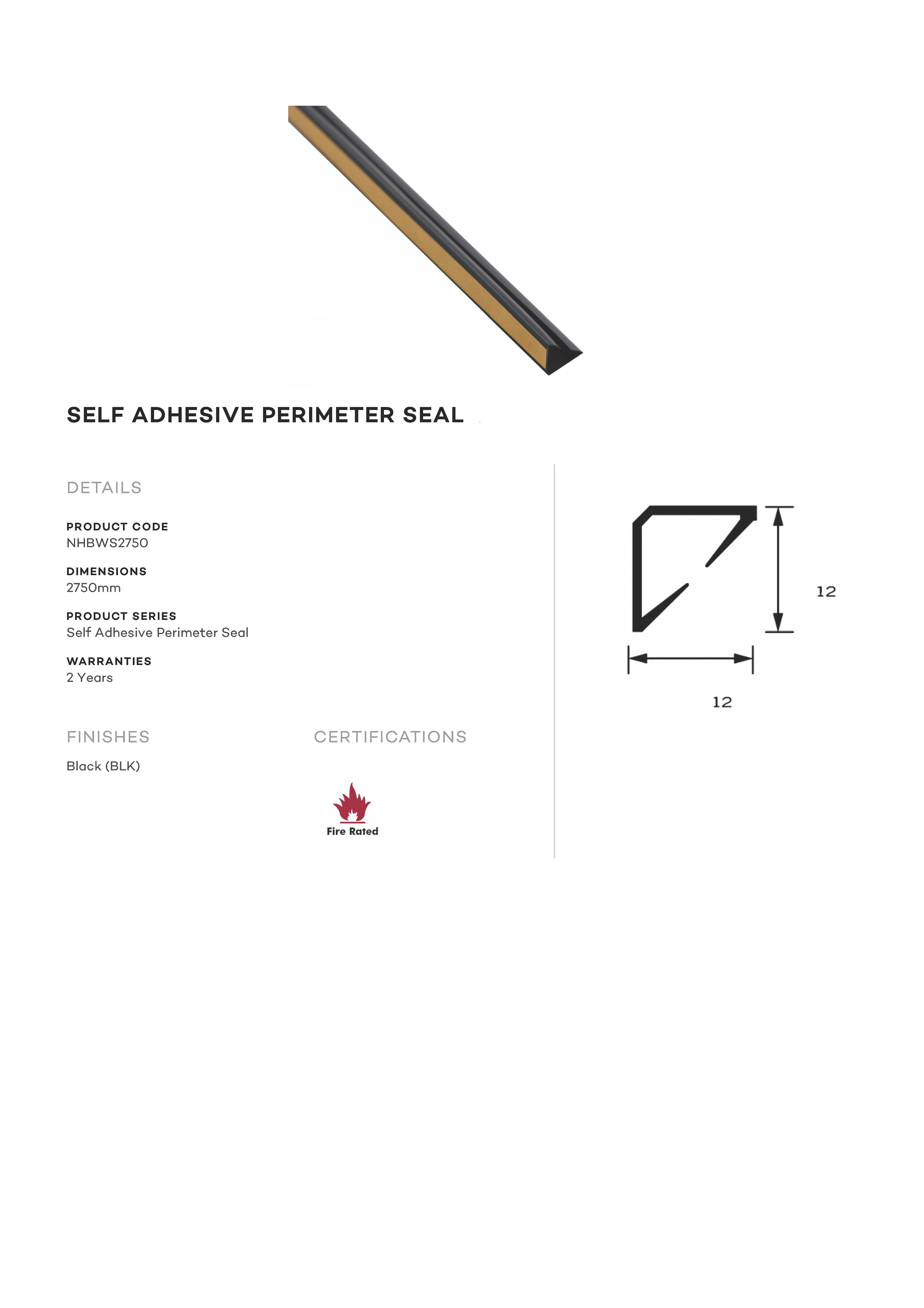 SELF ADHESIVE PERIMETER SEAL-NANDSQ HARDWARE