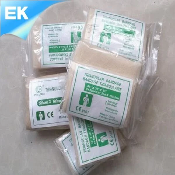 medical triangle bandage-triangular bandage dressing-EK bandage