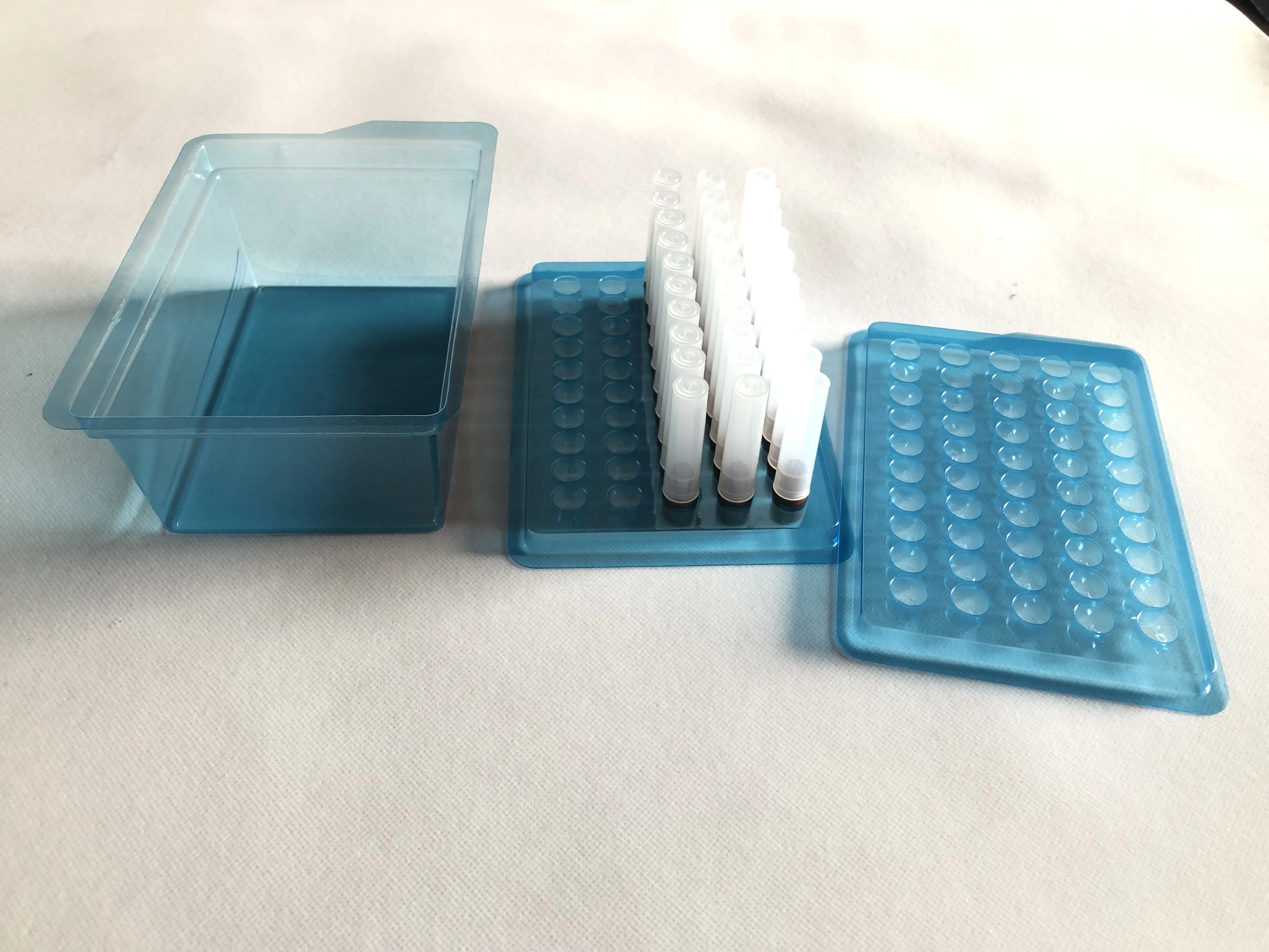 Wholesale Blue Plastic Medical Vial Tray-Supplier