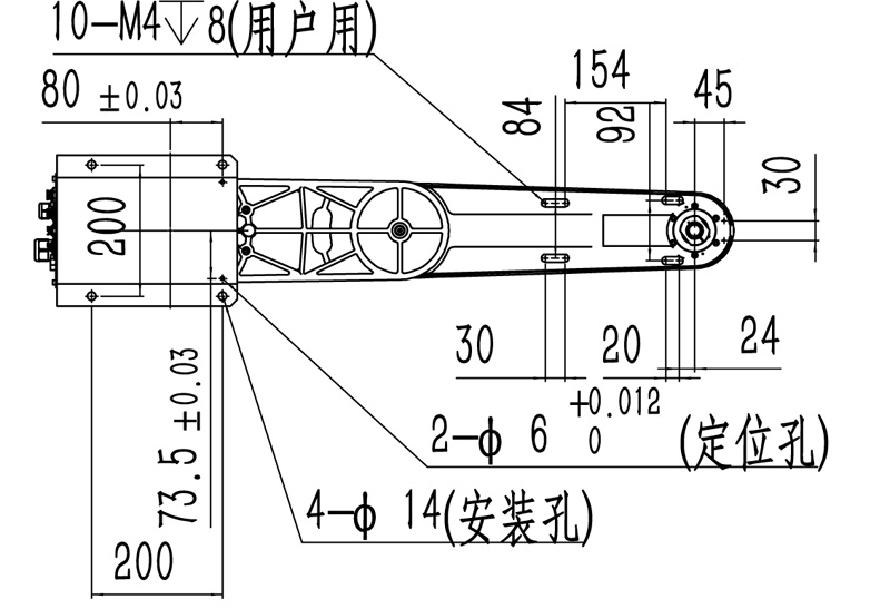 HSR-SR20800工业机器人 华数四轴机器人 SCARA四轴关节机器人