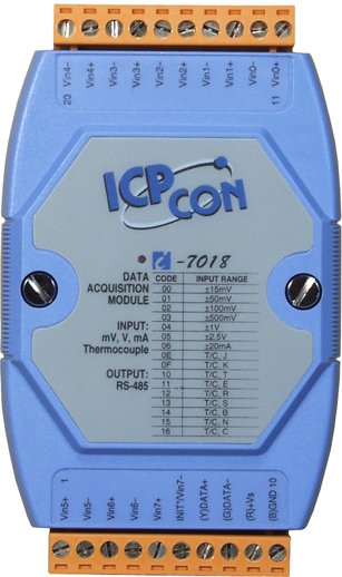 泓格模块_ICPCON_i-7018_热电偶温度采集_上海栎帛电子科技_泓格大陆总公司