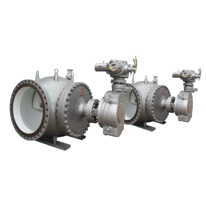 Full-bore double eccentric C-type hard metal seal ball valve-manufacturer