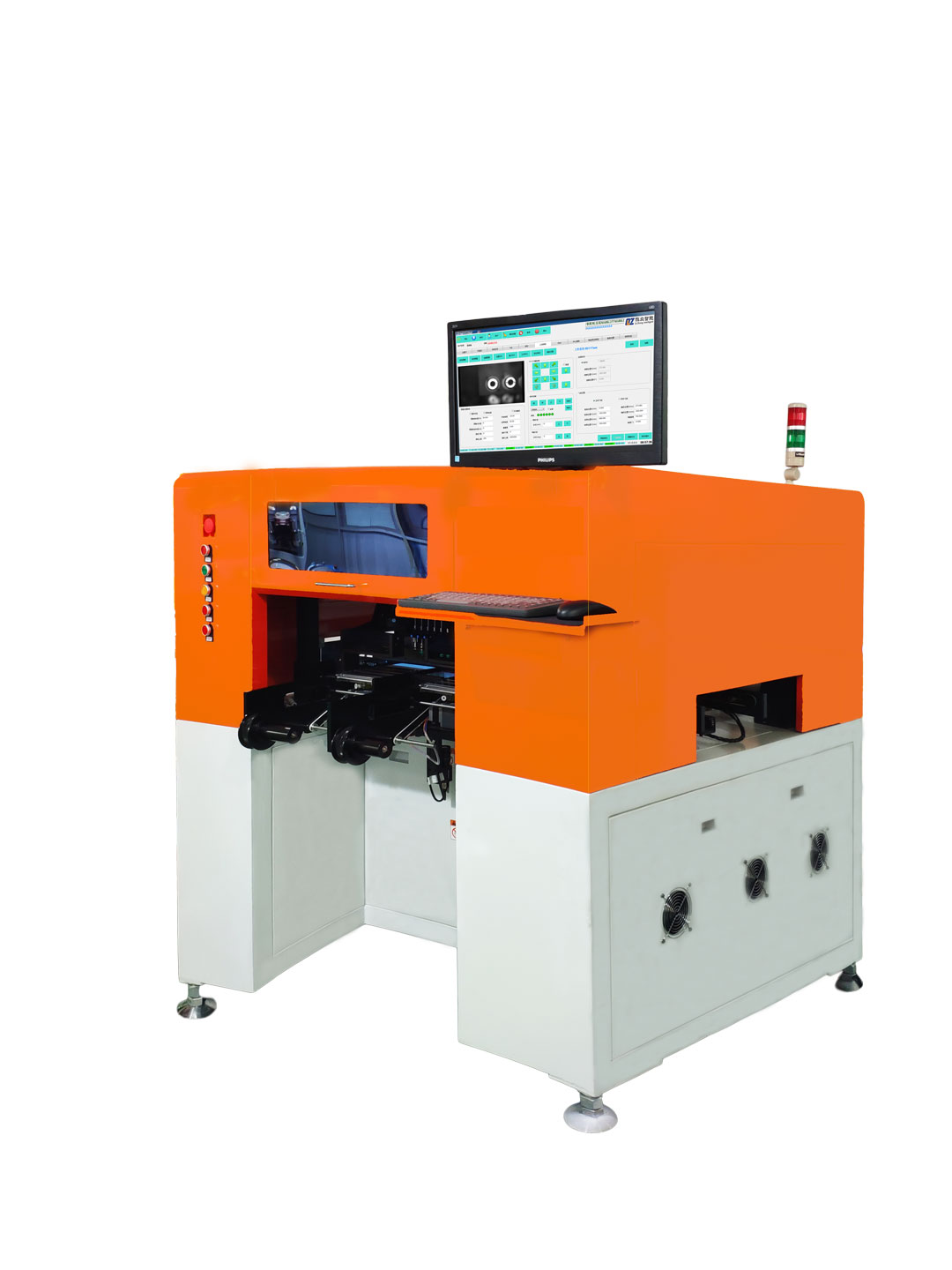 四头精密辅料贴合机QSM40-深圳市旗众智能科技有限公司