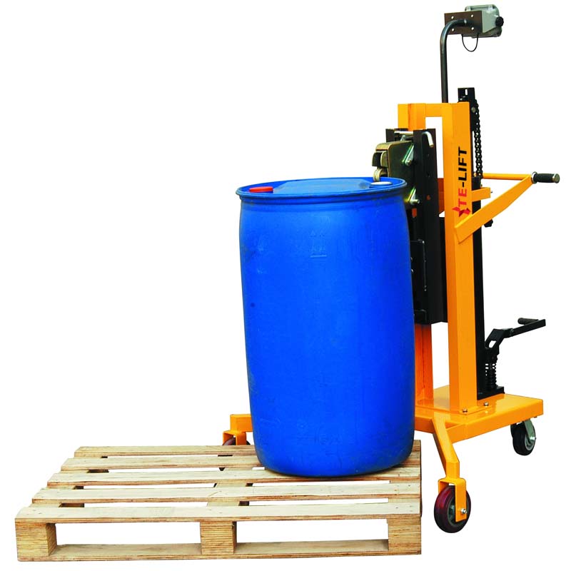 China Mobile Weighing Drum Cart Drum Truck with Weighing Scale Factory ...