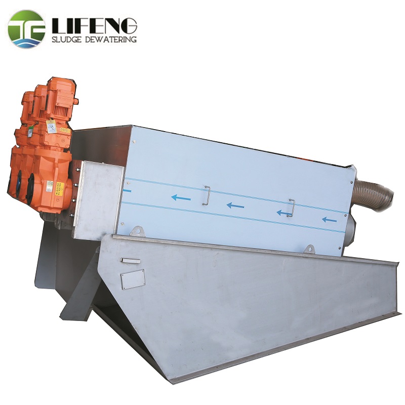 single screw shaft sludge dewatering machine-Zhejiang Lifeng ...