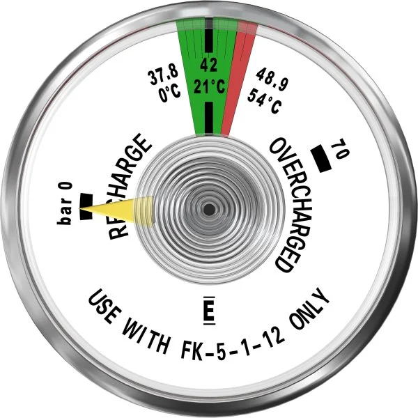 Fixed Fire Extinguisher Pressure Gauge Supply-Produce-Safestar