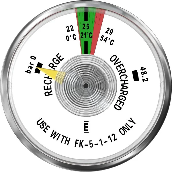 Fixed Fire Extinguisher Pressure Gauge Supply-Produce-Safestar