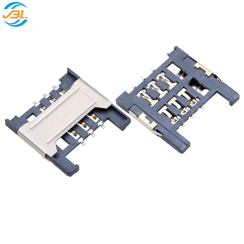 Jbl-402011882-A 6pin sim card socket slot female push pull connecotr ...