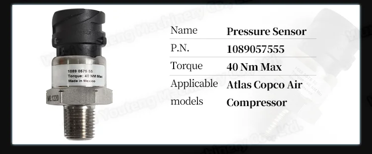 Air Compressor Pressure Sensor Supplier & Manufacturer - Atlas Copco