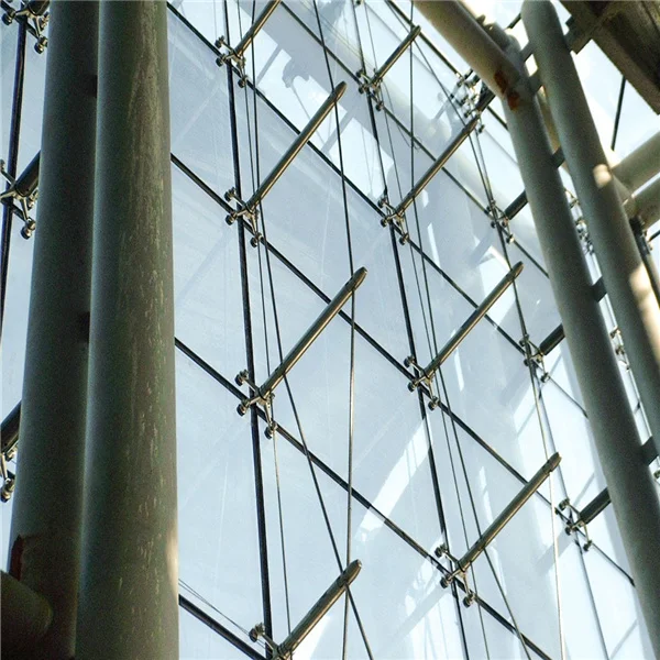 Point-Fixed Spider System Glass Facade Curtain Wall-FAMOUS