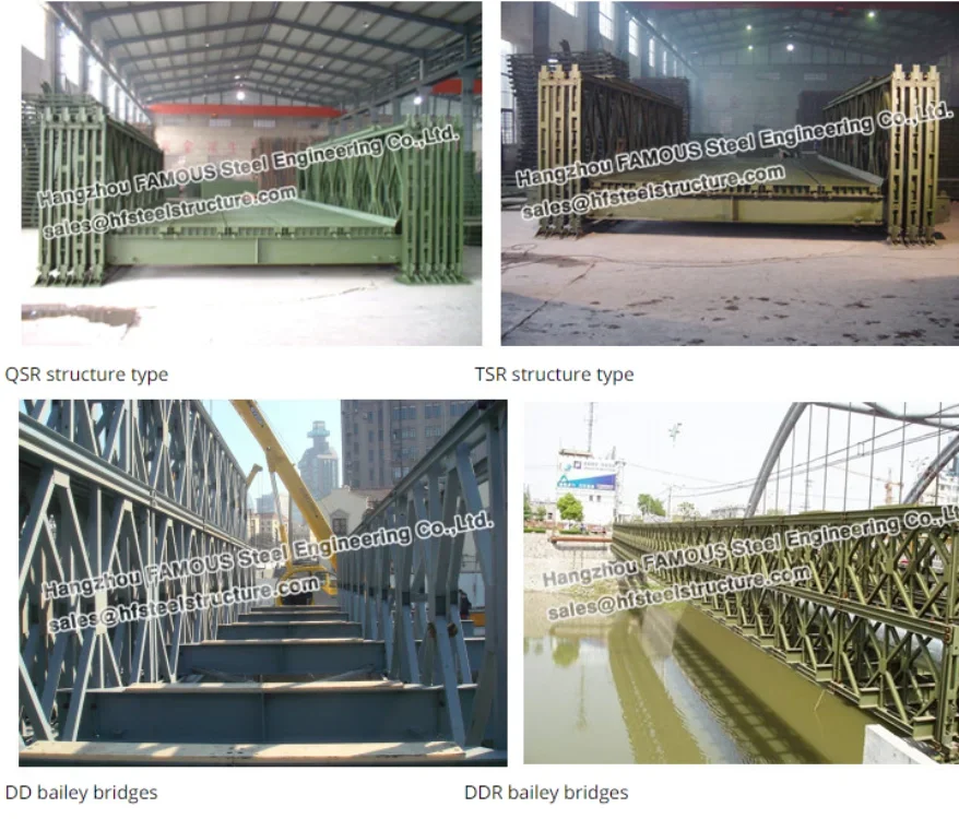 Fast-build Military Bailey Bridge SSR Portable Steel Modular Bridge-FAMOUS