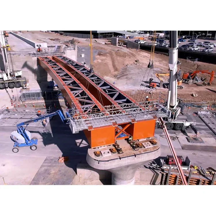 Prefabricated Single Cell Box Girder Footbridge Economic Steel Bridges ...