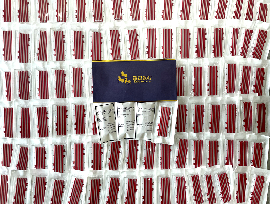 Medical Grade Silicone Red Vessel Loops Surgery Blue Vessel Loop