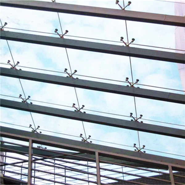 Point-Fixed Spider System Glass Facade Curtain Wall-FAMOUS