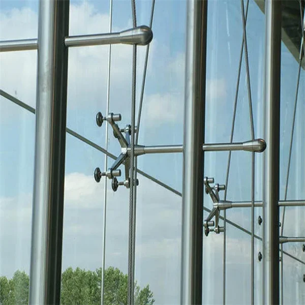 Point-Fixed Spider System Glass Facade Curtain Wall-FAMOUS