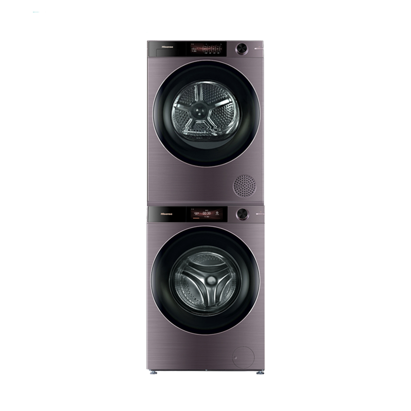 海信璀璨C2洗烘套裝【XQG100-B148DC2+GHB100-B8FC2】10公斤洗衣機+幹衣機 售價24998