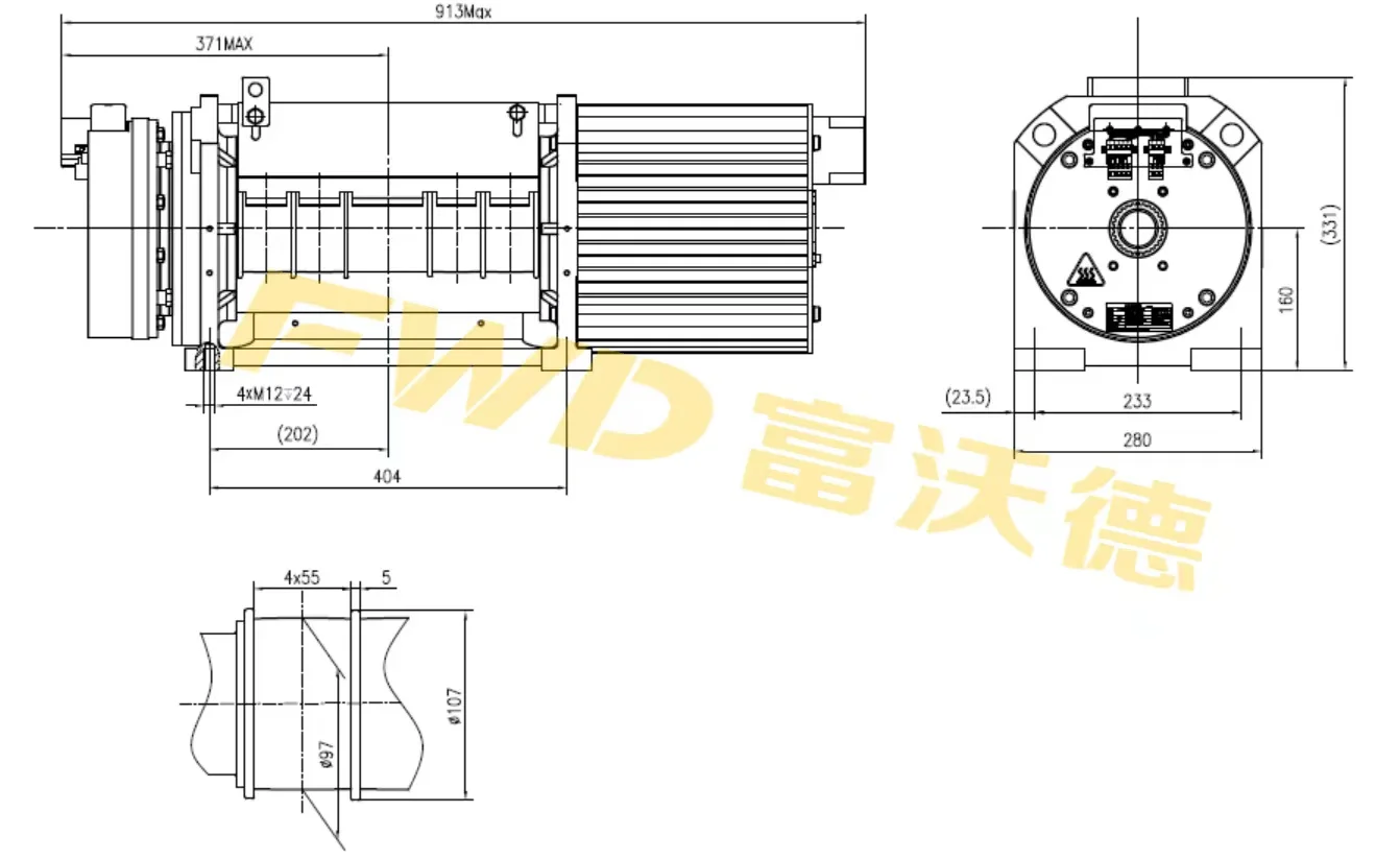 High Stability Gearless Traction Machine Supplier-Durable-Forvorda