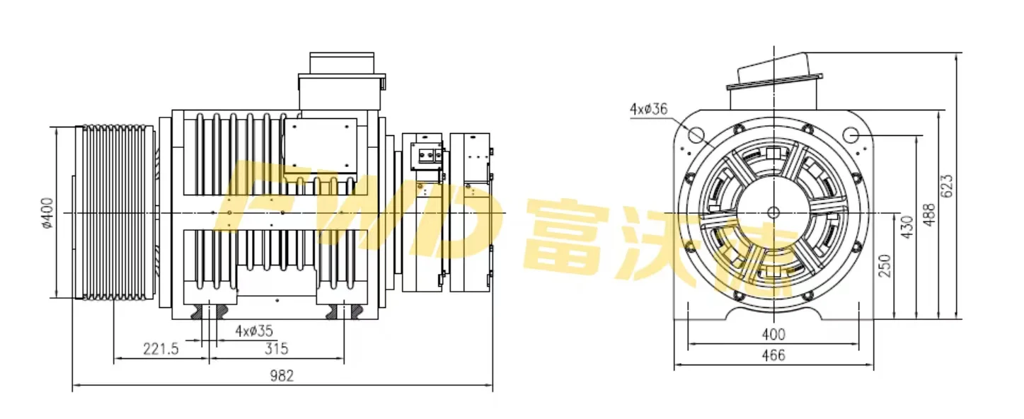 Flat Gearless Traction Machine Manufacturer-Heat-resisting-FORVORDA