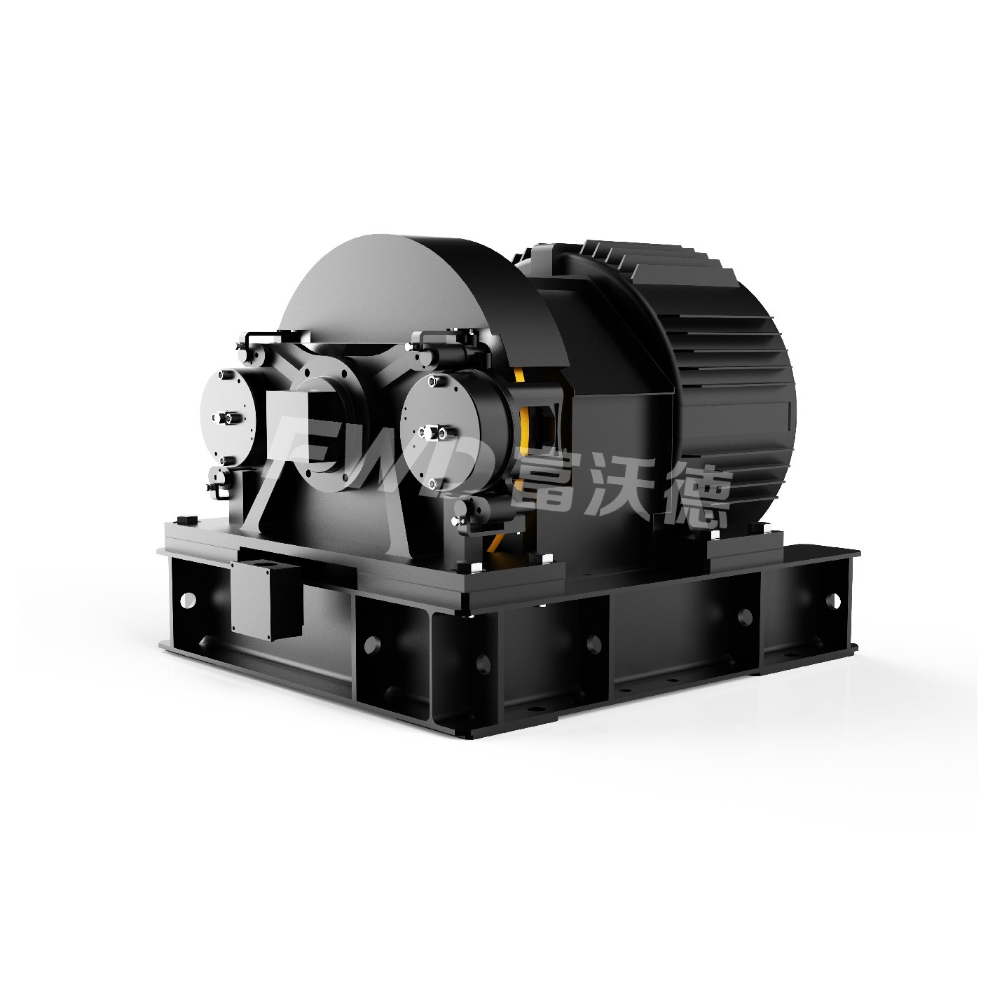 Single Wrap Gearless Traction Machine Exporter-Large Rated Load-Forvorda