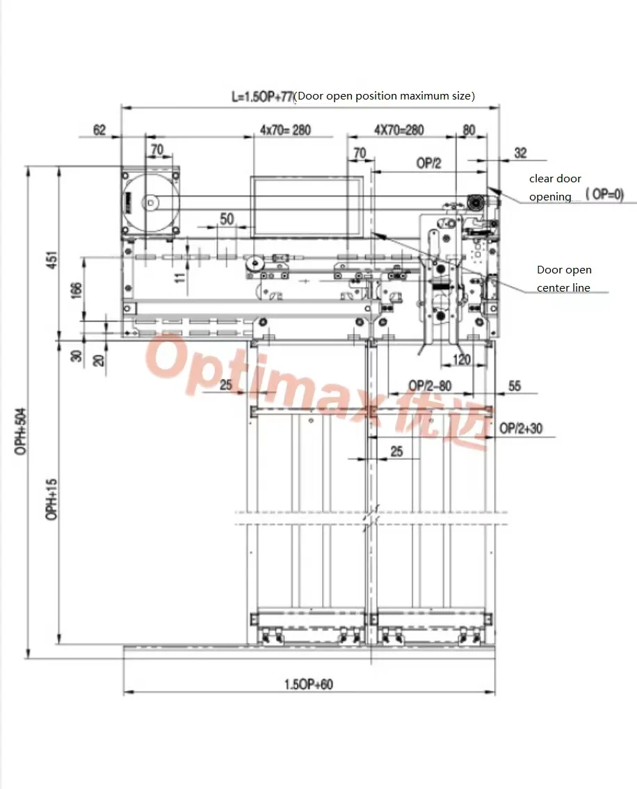 Household Side Opening Elevator Door System-Dealer-Manufacturer-Optimax