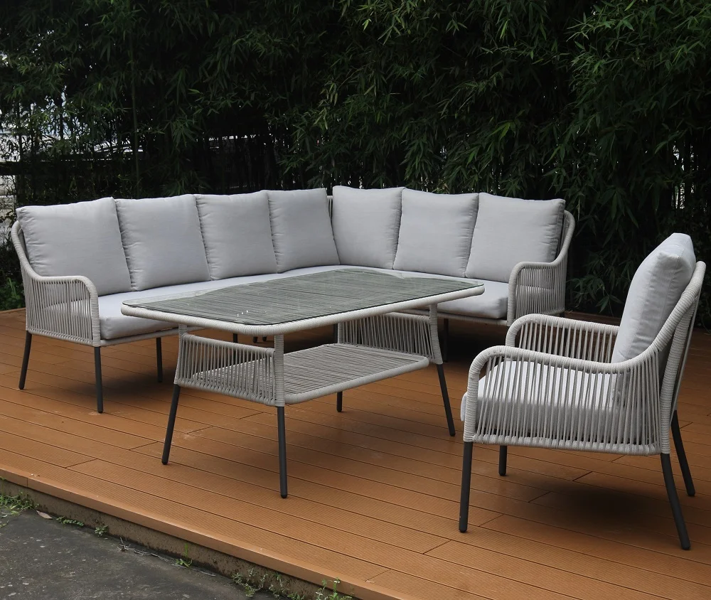 China-Rope Corner Sofa Set Outdoor-Company-Cherish Outdoor Living
