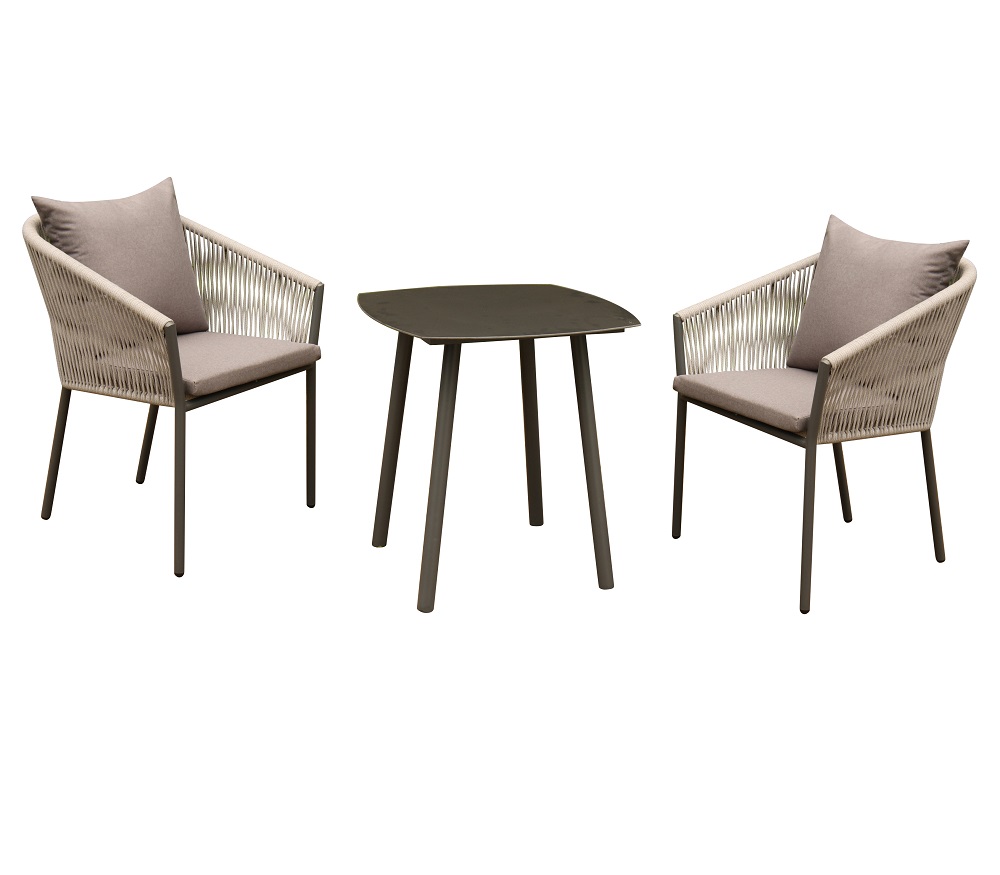 Outdoor Rope Chair And Table Bistro Set-Supplier-Wholesale