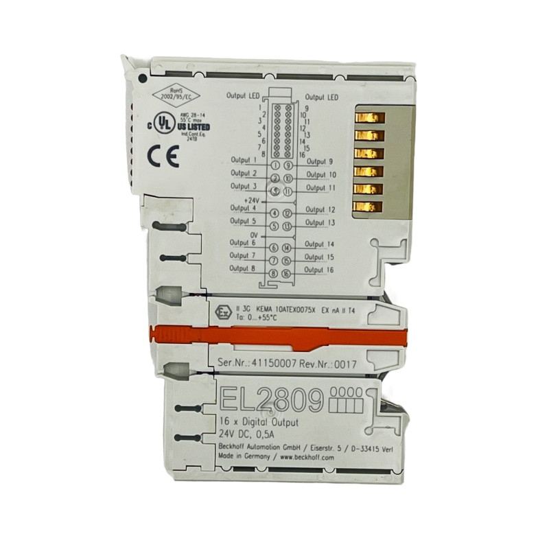 KUKA EL2809 倍福模块 16点输出00-187-288 _佛山超仁机器人科技有限公司