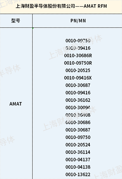 AMAT 匹配器维修 上海财盈半导体股份有限公司