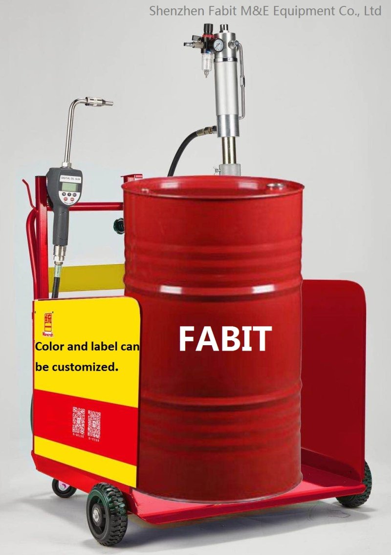 Fabit Heavy-Duty Mobile Oil Transfer Kit Oil Pump Kit with Preset Oil ...